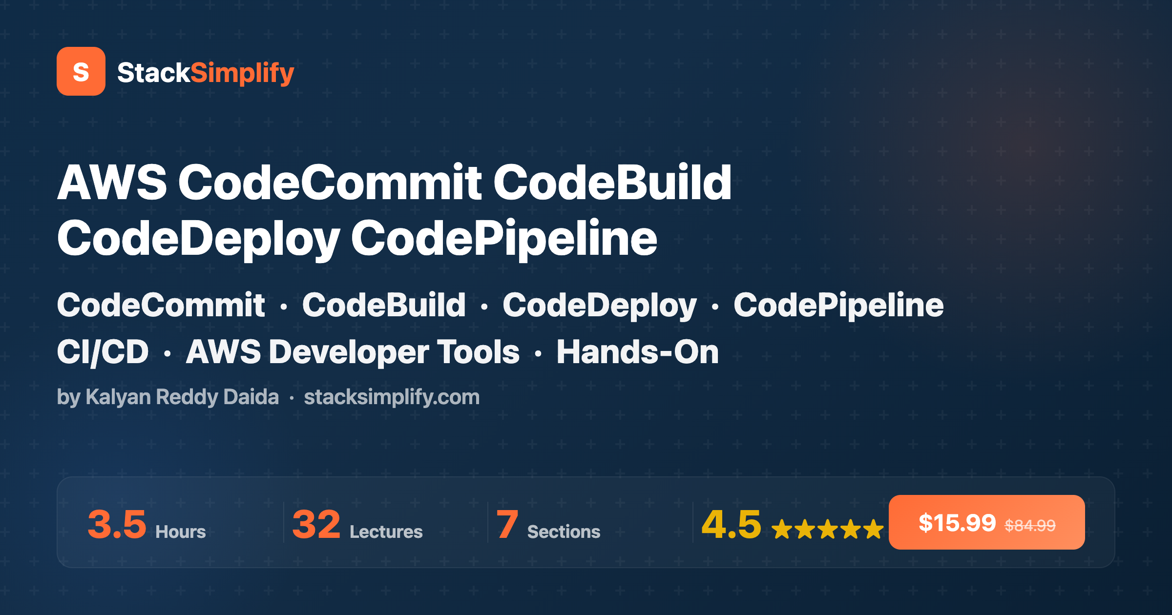 AWS CodeCommit CodeBuild CodeDeploy CodePipeline | Hands-On | StackSimplify